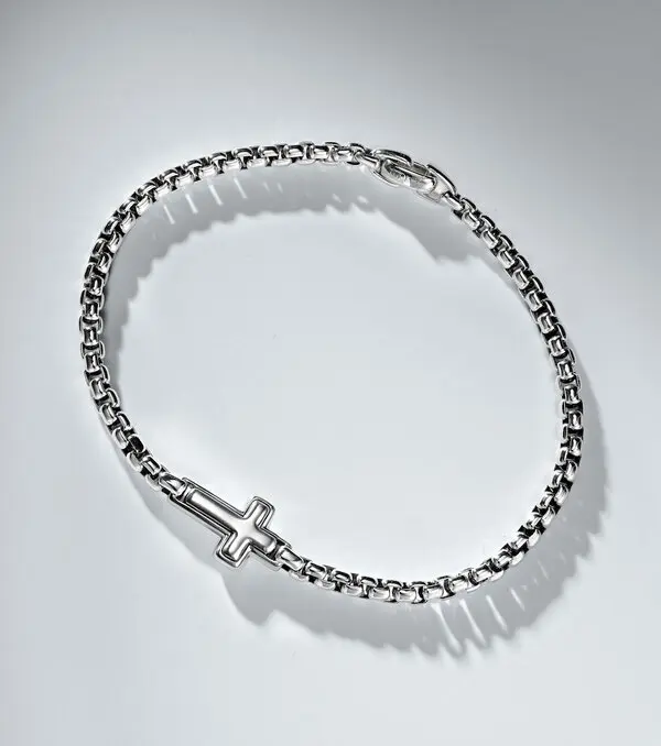 David Yurman Cross Station Sterling Bracelet