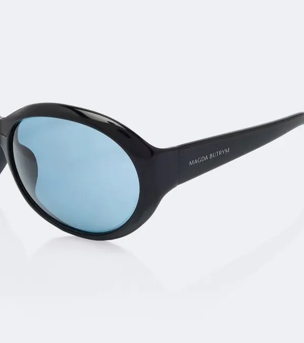 Magda Butrym Logo Oversized Sunglasses - Black