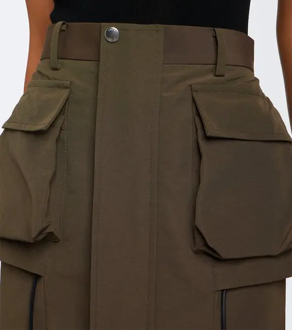 Sacai Cotton-blend Cargo Skirt