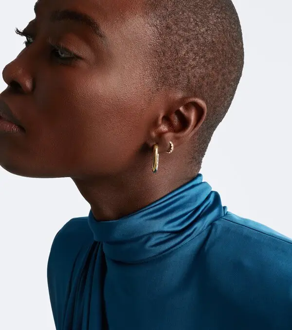 David Yurman Dy Madison® Sterling And 14kt Gold Hoop Earrings