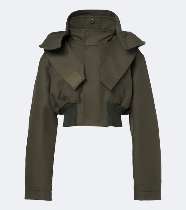 Balenciaga Cropped Cotton Jacket