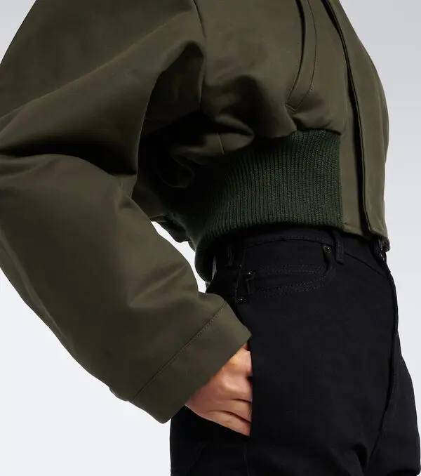 Balenciaga Cropped Cotton Jacket