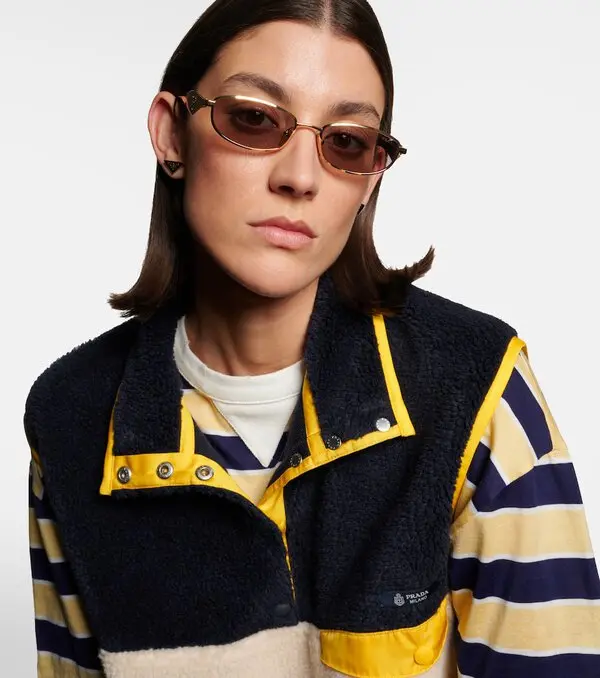 Prada Cartiglio Oval Sunglasses