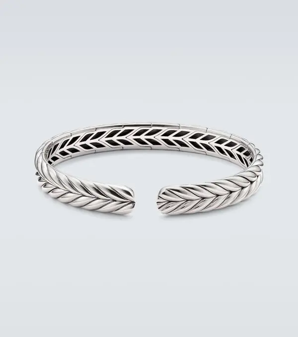 David Yurman Chevron Sterling Cuff Bracelet