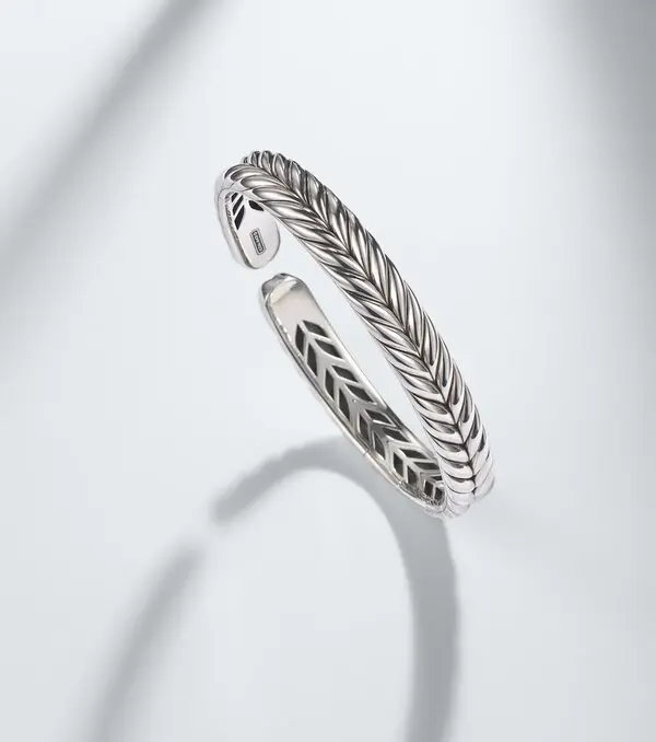 David Yurman Chevron Sterling Cuff Bracelet