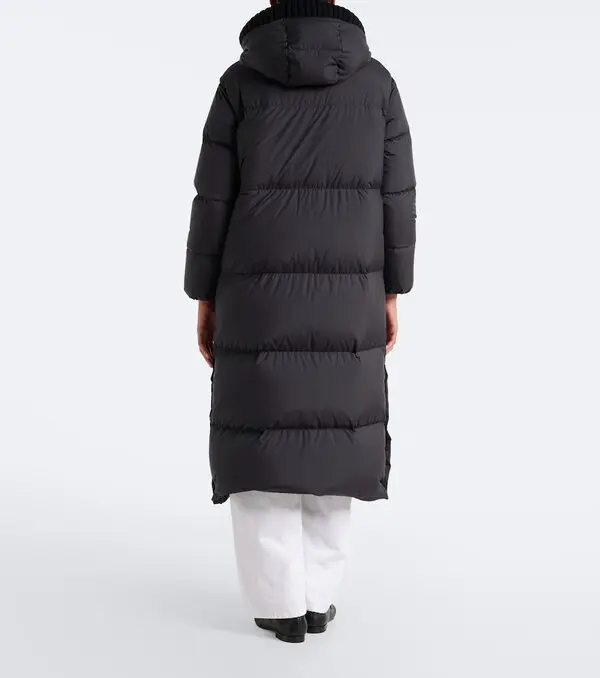 Moncler Ornement Tie-neck Down Coat
