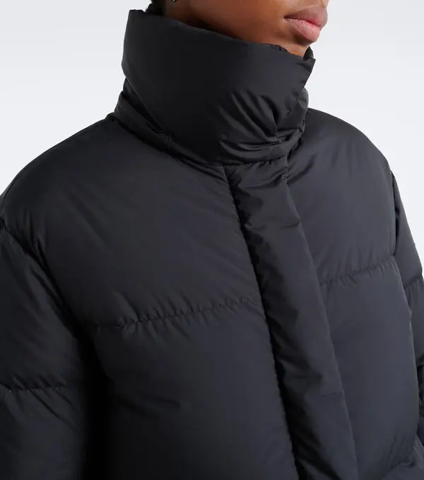 Moncler Ornement Tie-neck Down Coat