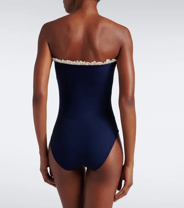 KARLA COLLETTO Basics Ruffled Strapless Swimsuit