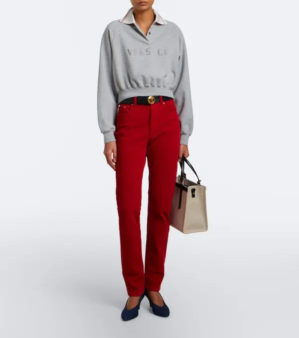 Versace Cotton Corduroy Slim Pants
