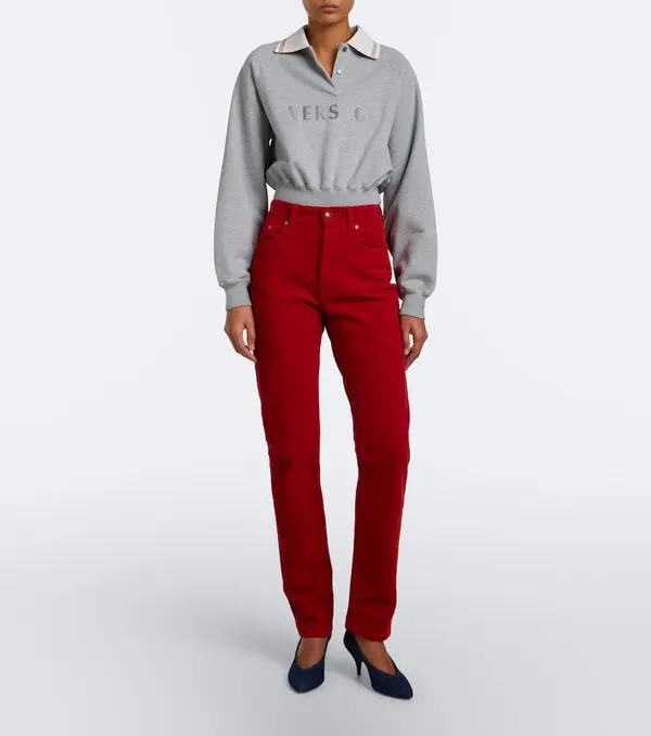 Versace Cotton Corduroy Slim Pants