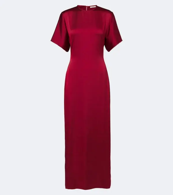 FFORME Imogen Gathe Satin Maxi Dress