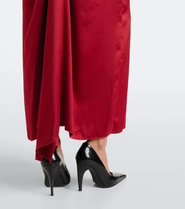 FFORME Imogen Gathe Satin Maxi Dress
