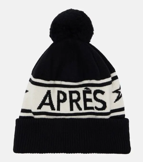 Perfect Moment Schild Intarsia Wool Beanie - Black