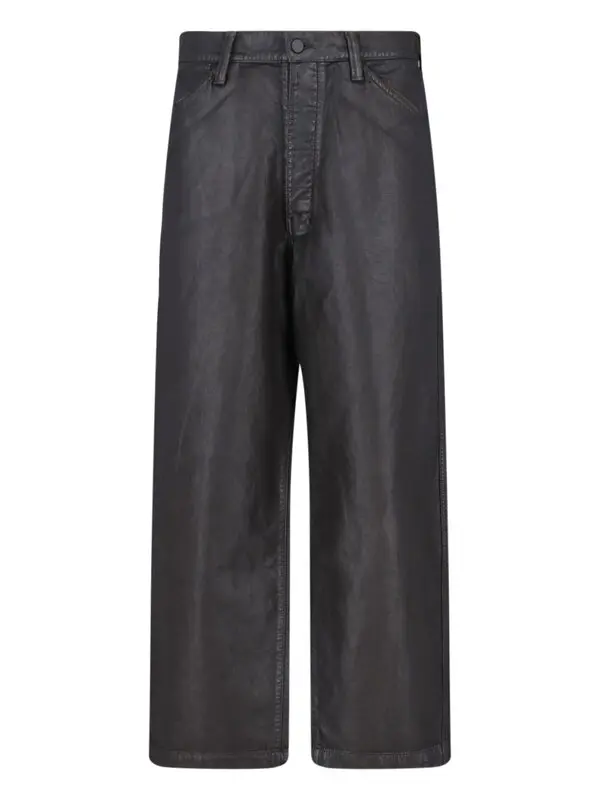 LEMAIRE Wide Coated Denim Pants