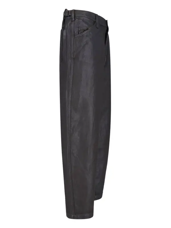 LEMAIRE Wide Coated Denim Pants