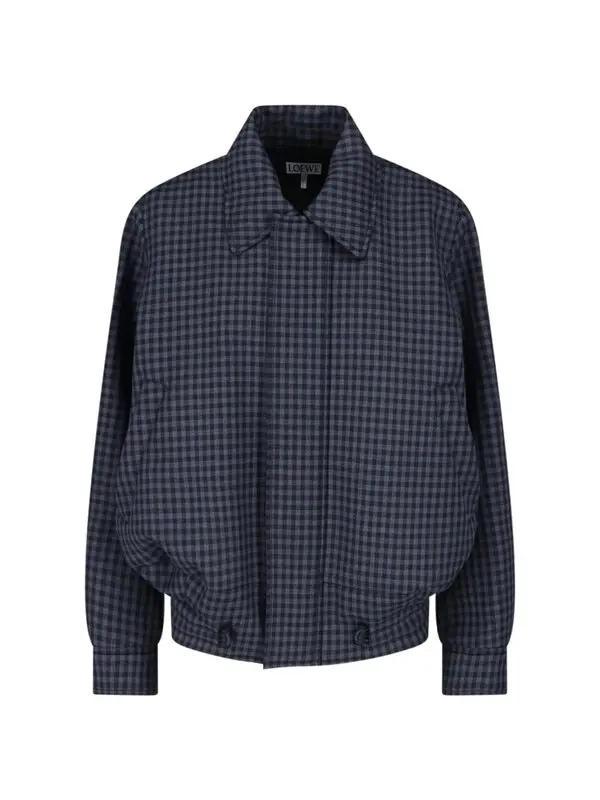 Loewe Jacket With Drawstring In Wool