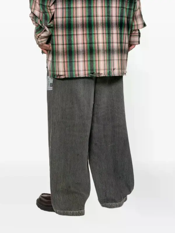 Mihara Yasuhiro Logo-patched Wide-leg Jeans