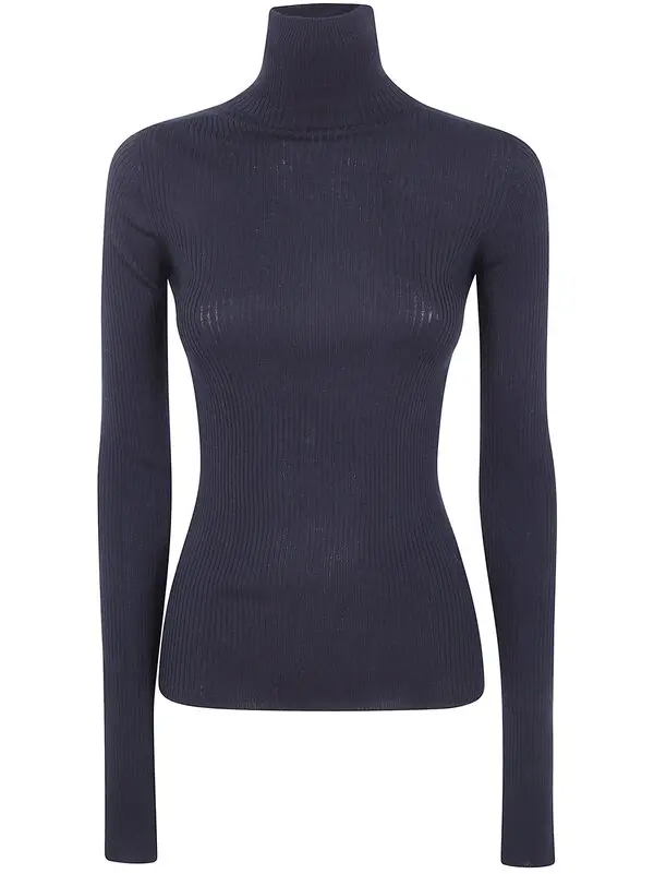 Max Mara Turtleneck Sweater Rib Wool "centro