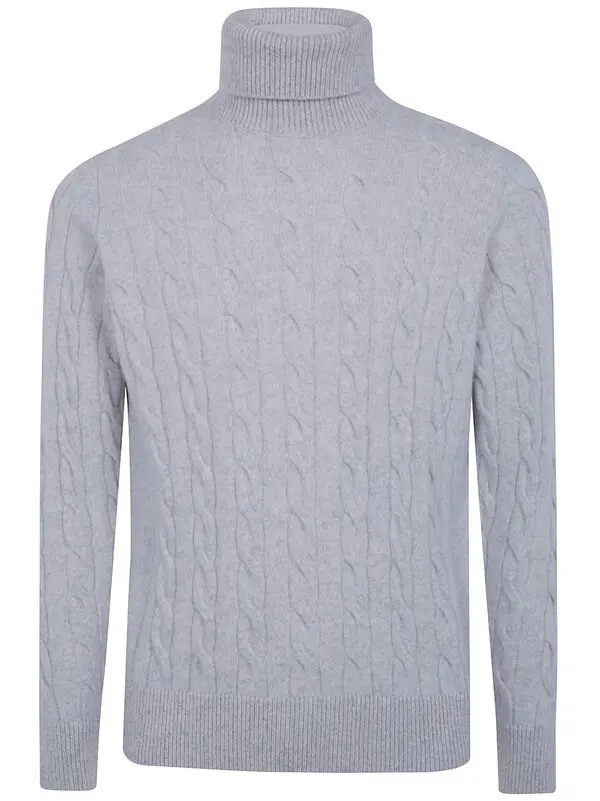 FILIPPO DE LAURENTIIS Turtle Neck Braided Sweater