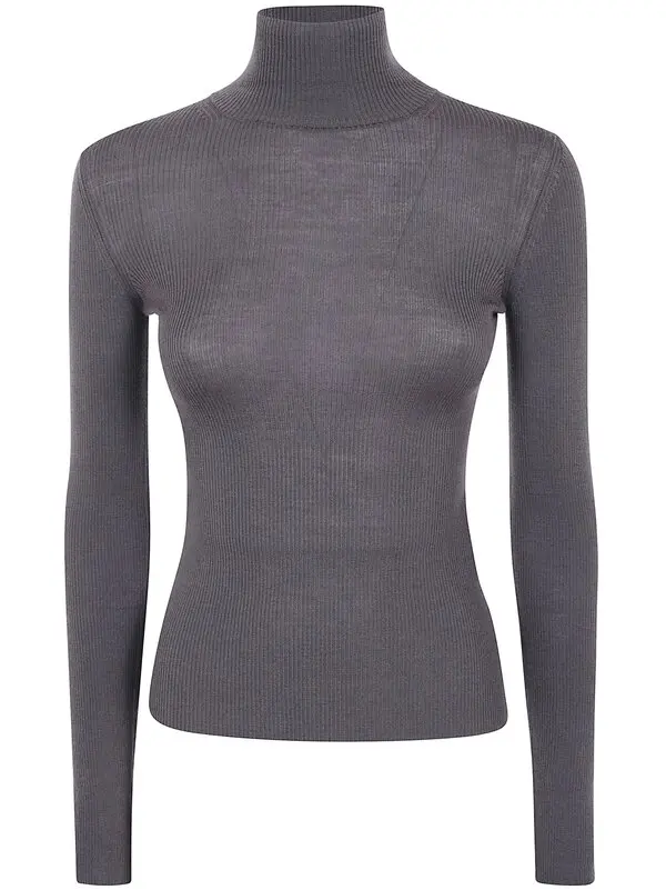 Max Mara Turtleneck Sweater "mxs Cavallo - Gray