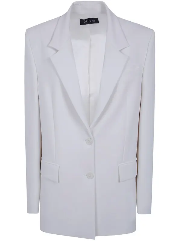 DRHOPE Single-breasted Jacket Single Breasted Oversized Jacket