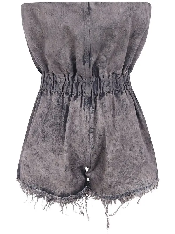 Rick Owens Jeans Denim Crater Shorts