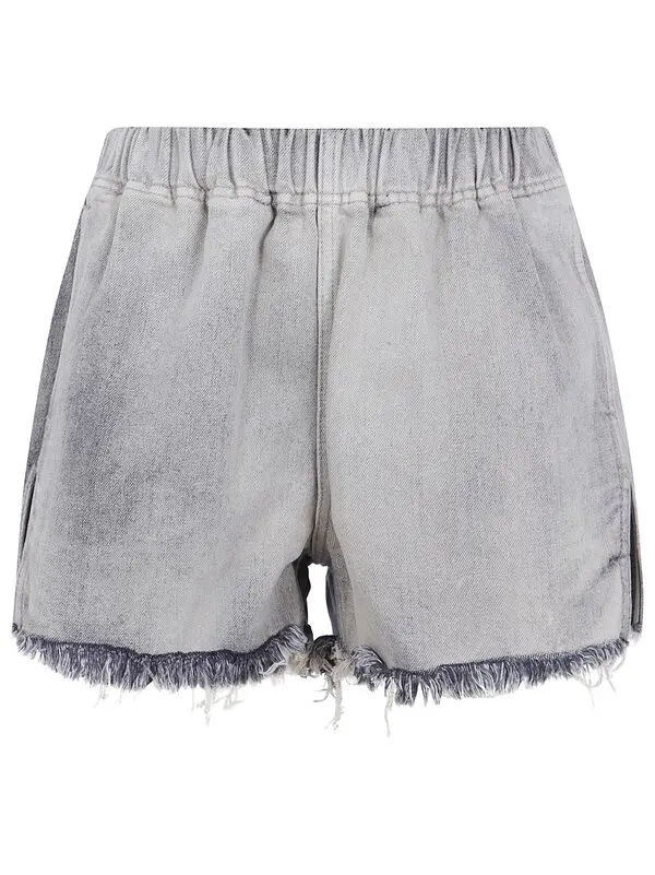 Rick Owens Denim Shorts Mineral
