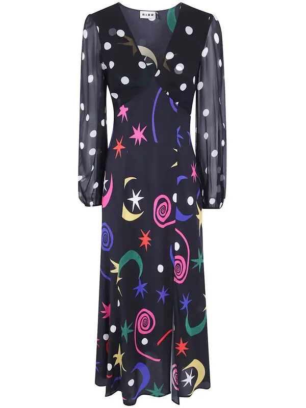 Rixo Dress Star Dot Mix "melanie