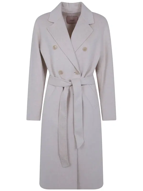 TWINSET Belted Coat "belted Wrap Coat