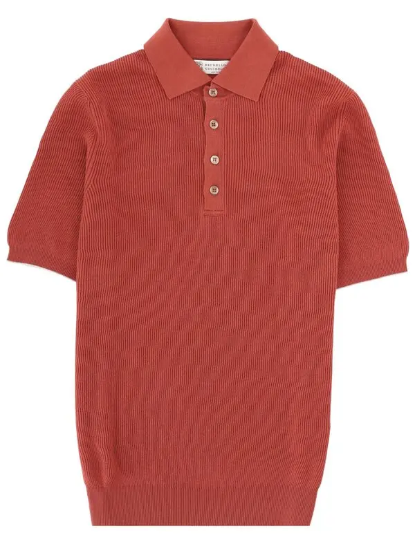 Brunello Cucinelli Cotton Polo - Red