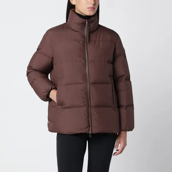 Moncler Vivantesse Short Down Jacket - Brown