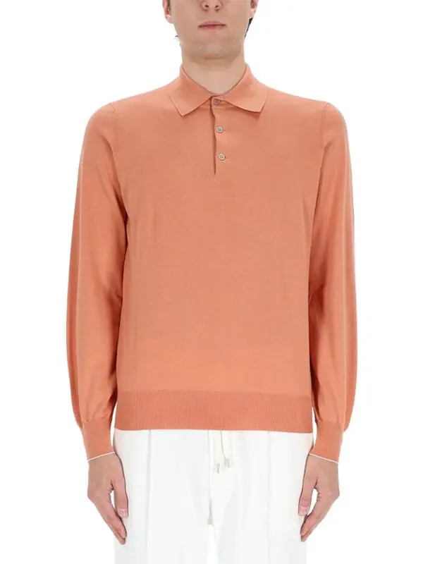 Brunello Cucinelli Cotton Knit Polo Shirt