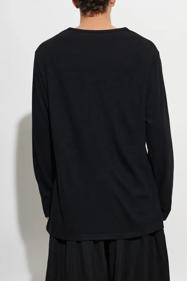 Yohji Yamamoto Wool Sweater With A Round Neckline