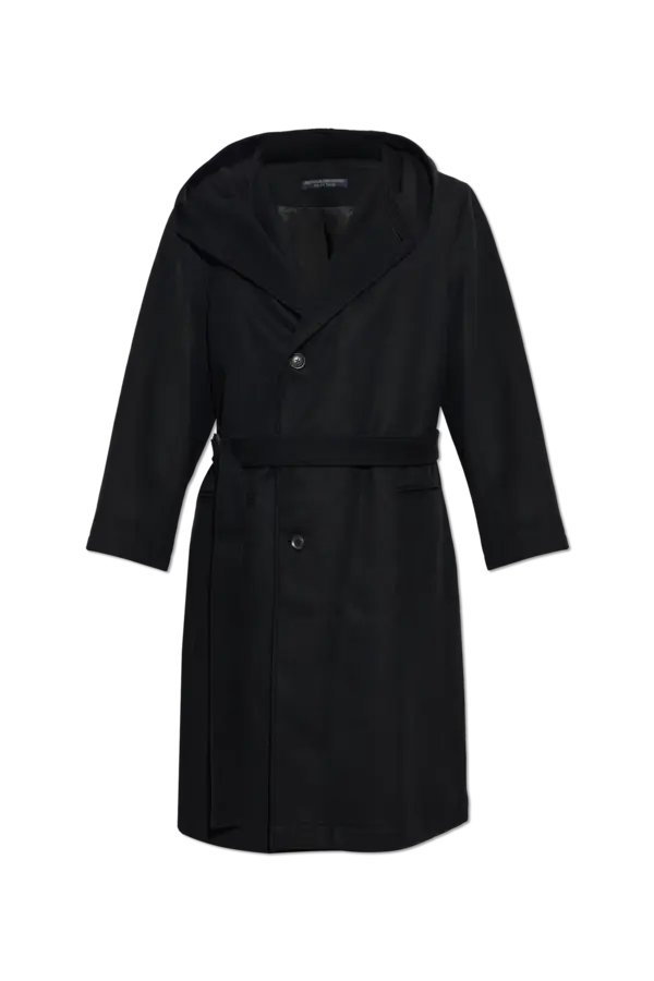 Yohji Yamamoto Wool Hooded Coat