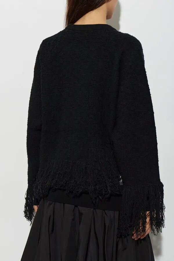 Y3 Wool Sweater With Fringes