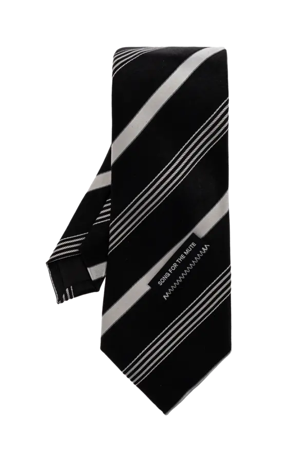SONG FOR THE MUTE Playground’ Silk Tie - Black