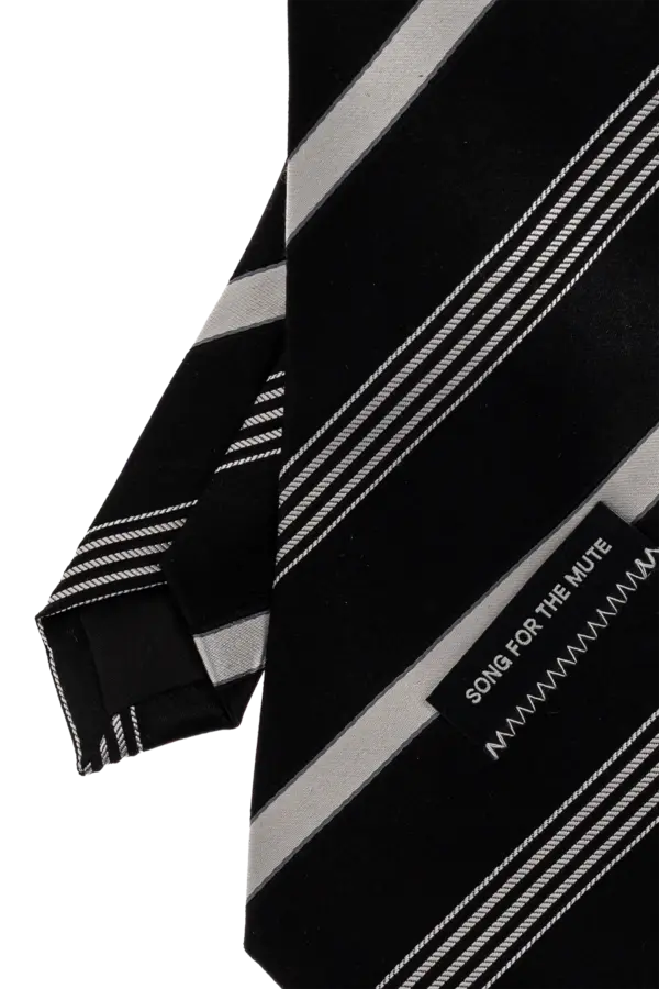 SONG FOR THE MUTE Playground’ Silk Tie - Black