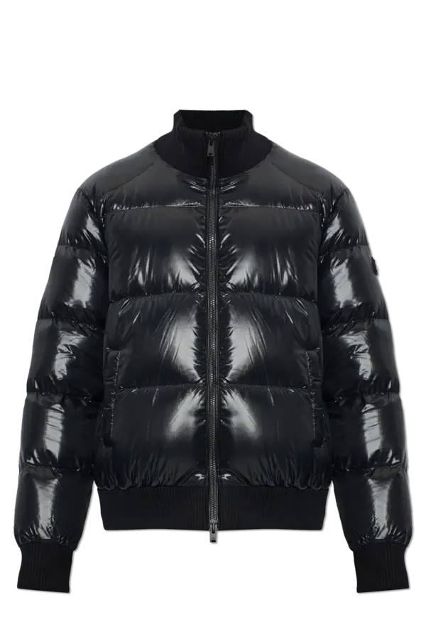 Moose Knuckles Down Jacket With Stand-up Collar - Black