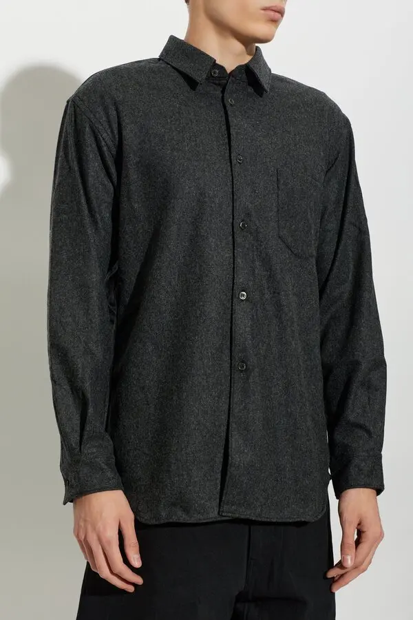 Comme Des Garçons Wool Shirt With Pocket