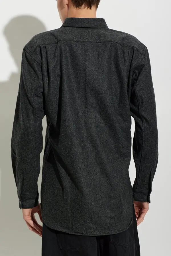 Comme Des Garçons Wool Shirt With Pocket
