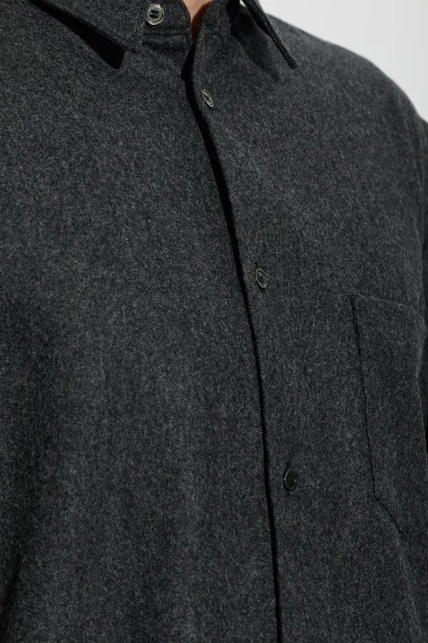 Comme Des Garçons Wool Shirt With Pocket