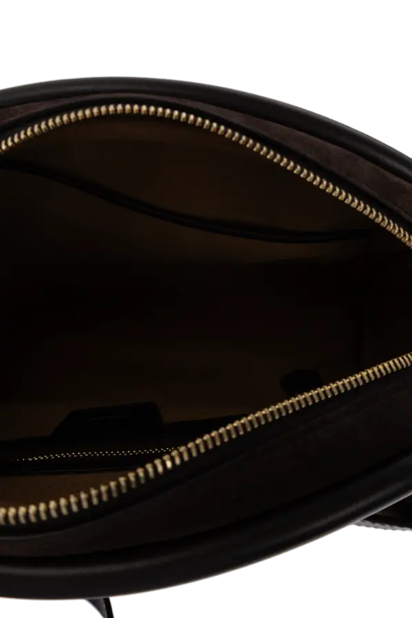 Max Mara Suede Shoulder Bag With Logo