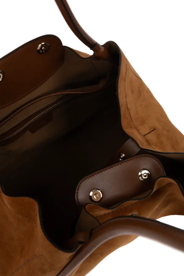 Max Mara Suede Tote Bag ‘marine - Brown