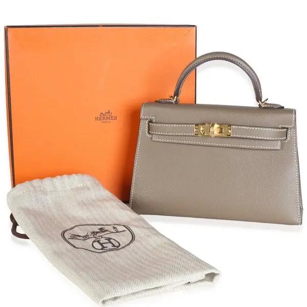 Hermès Etoupe Epsom Sellier Kelly Ii 20 Ghw