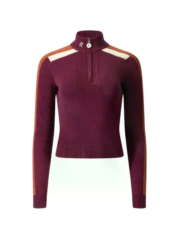 Perfect Moment La Tour Merino Wool 1/4 Zip Sweater