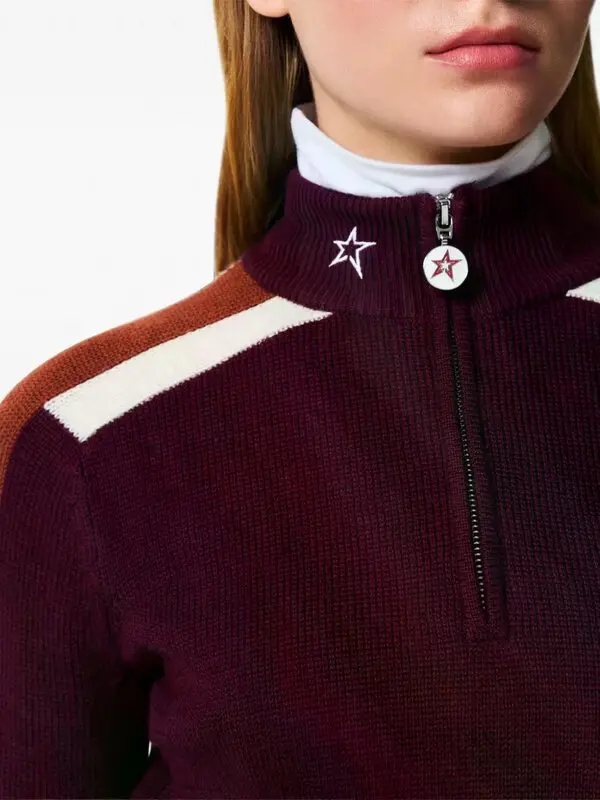 Perfect Moment La Tour Merino Wool 1/4 Zip Sweater