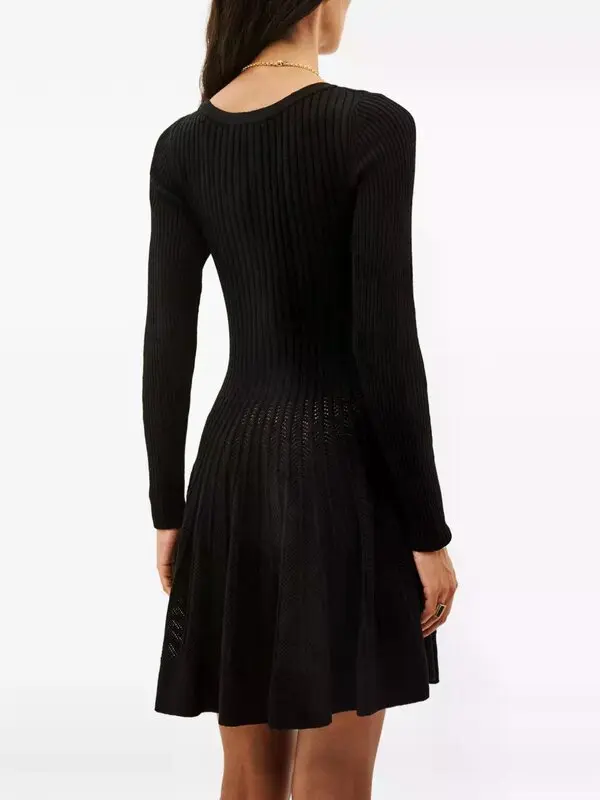 Ba&sh Paola Ribbed-knit Mini Dress