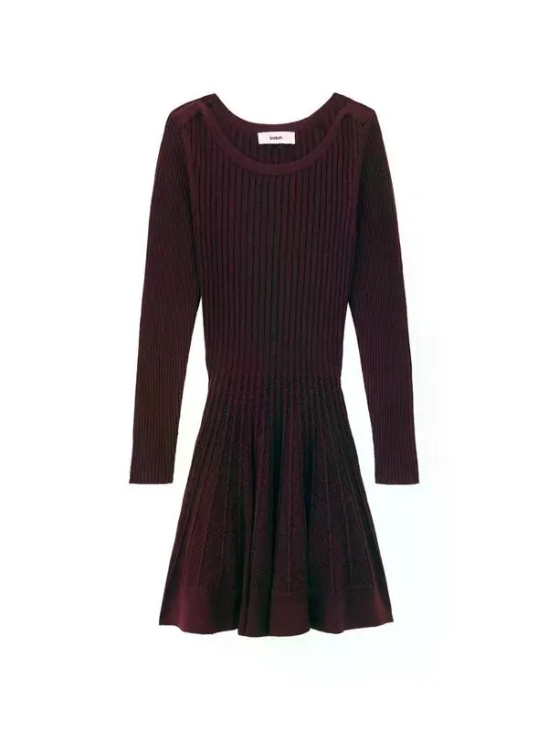 Ba&sh Paola Ribbed-knit Mini Dress