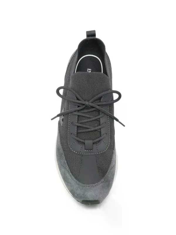 Emporio Armani Logo-plaque Panelled Sneakers