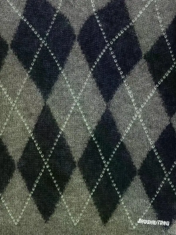 SHUSHU/TONG V-neck Diamond Quilted Sweater